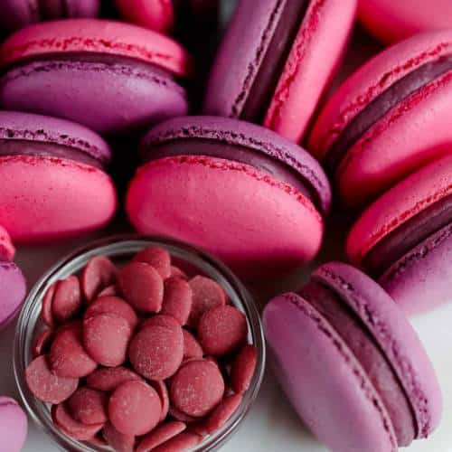 Ruby Chocolate macarons - Everything Marina