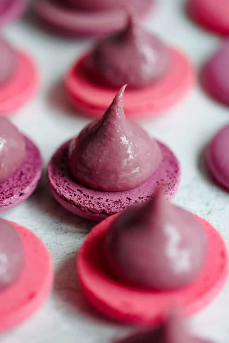 Ruby Chocolate macarons - Everything Marina