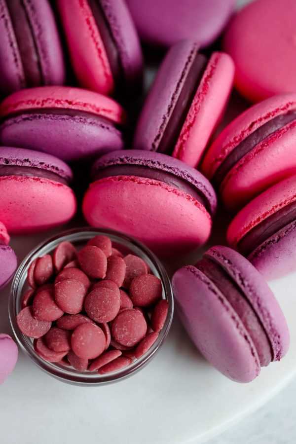 Ruby Chocolate macarons - Everything Marina
