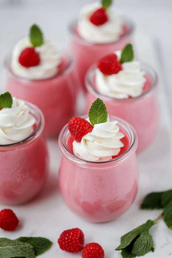 Raspberry Mousse Cups - Everything Marina